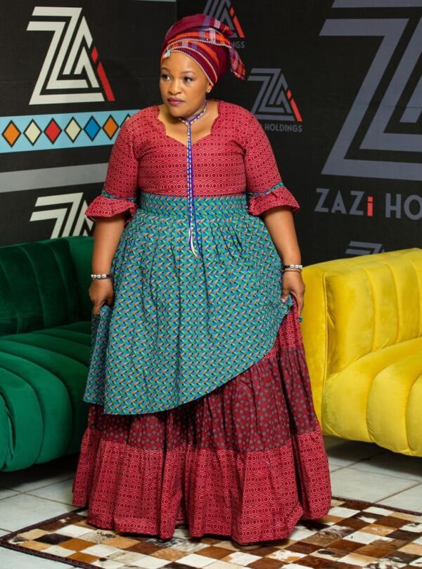 Isinxibo sikaMakoti Shweshwe Ensemble – Zazi Clothing